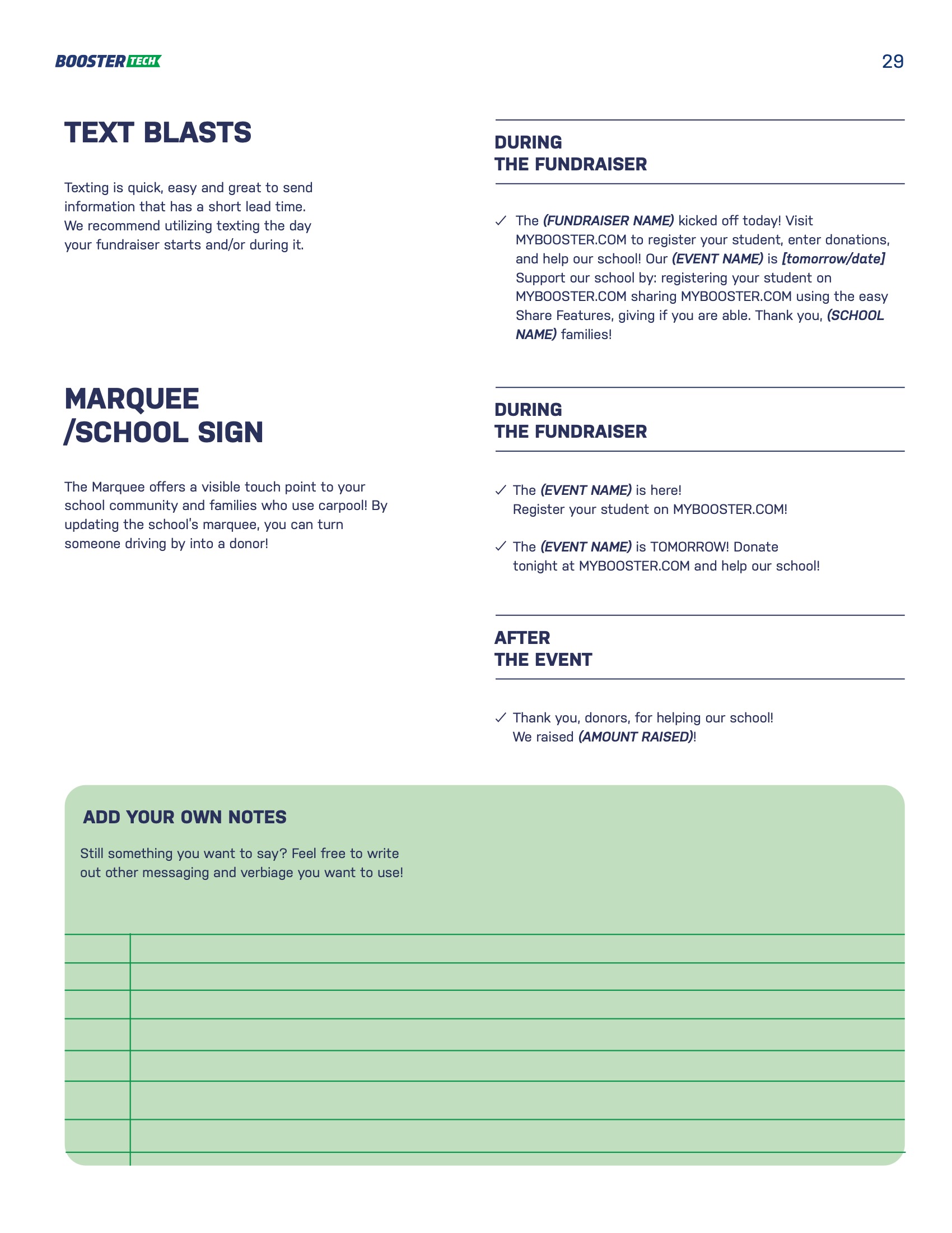 Text Blast Templates – Browse our Knowledge Base